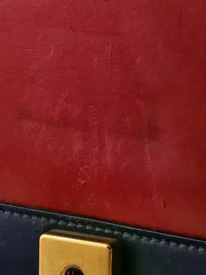 Gucci Queen Margaret Top Handle Bag Colorblock Leather Small Satchel - Multicolour