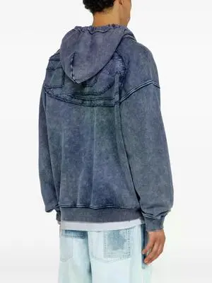 DIESEL® S-boxt-hood-zip-den Sweater
