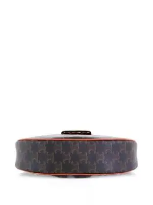 Celine Ava Triomphe Shoulder Bag In Triomphe Coated Canvas