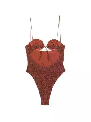 Oseree Lumière Shell Cutout Swimsuit
