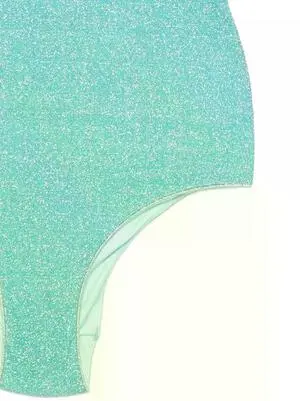 Oseree Glitter Detail Scoop Neck Swimsuit