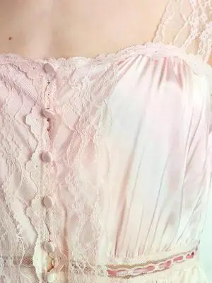 Alice + Olivia Annabeth Lace-trimmed Ruffled Top