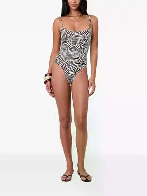 NICHOLAS Dione One Piece Suit Graphic Zebra