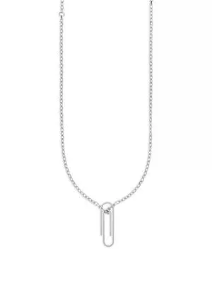 Off-White Paperclip Pendant Cable-link Necklace