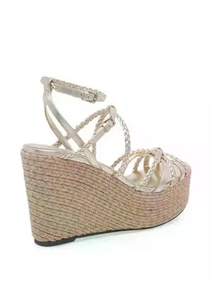 JIMMY CHOO Nyra Braided-strap Wedge Sandals