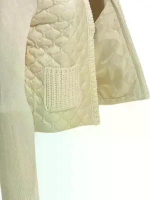 Moncler Quilted Down Panel Knitted Sweater