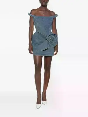 Magda Butrym Off-the-shoulder Floral Mini Dress