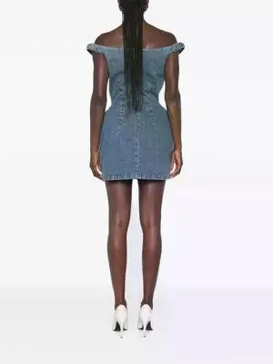 Magda Butrym Off-the-shoulder Floral Mini Dress
