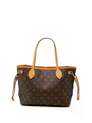 LOUIS VUITTON Monogram Neverfull Pm Tote Bag - Brown