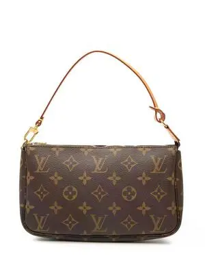 LOUIS VUITTON Monogram Pochette Accessoires Shoulder Bag - Brown