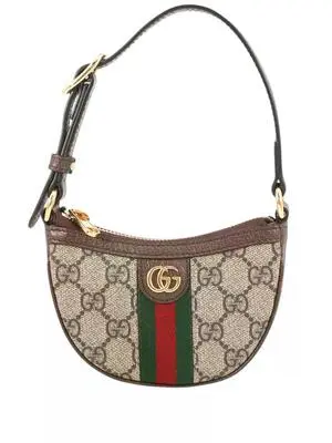 Gucci Ophidia Mini Gg Supreme Web Shoulder Bag - Neutrals