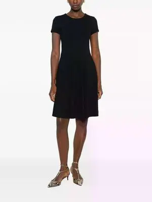 Emporio Armani Navy Short Sleeve Mini Dress