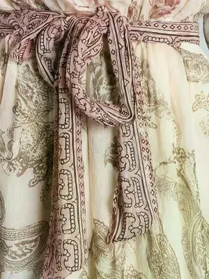 Hemant & Nandita Paisley-print Belted Playsuit