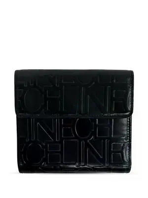 Celine 2000 Embossed Leather Logo Trifold Wallet Small Wallets