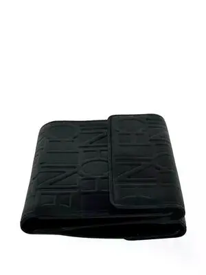 Celine 2000 Embossed Leather Logo Trifold Wallet Small Wallets