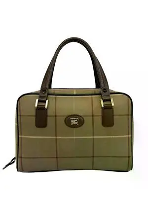 Burberry Vintage Check Canvas Handbag - Brown