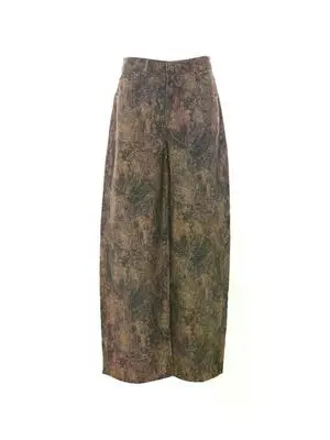 Liu Jo Paisley-print Wide-leg Jeans - Brown