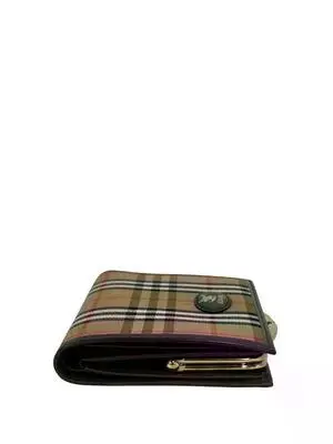 Burberry 20th Century Haymarket Check Canvas Bifold Wallet Small Wallets