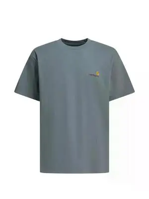 Carhartt Work In Progress American Script Logo-embroidered T-shirt - Blue