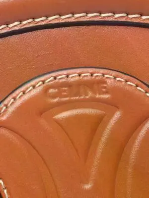 Celine Small Calfskin Cuir Triomphe Oval Crossbody Bag