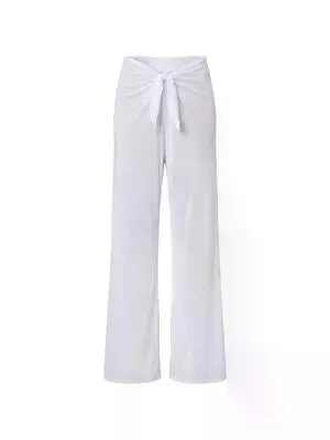 NICHOLAS Tidal Wide-leg Trousers - White