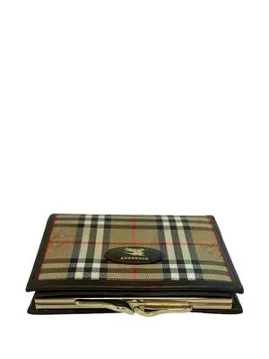 Burberry 20th Century Haymarket Check Canvas Bifold Wallet Small Wallets