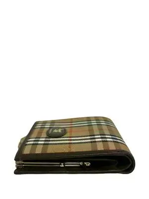 Burberry 20th Century Haymarket Check Canvas Bifold Wallet Small Wallets