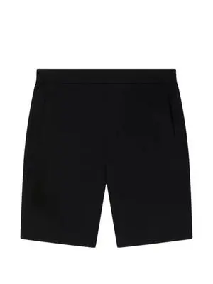 Armani Exchange Logo Plaque Jersey Shorts - Black