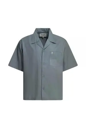 Carhartt Work In Progress Logo-embroidered Short-sleeve Shirt - Blue