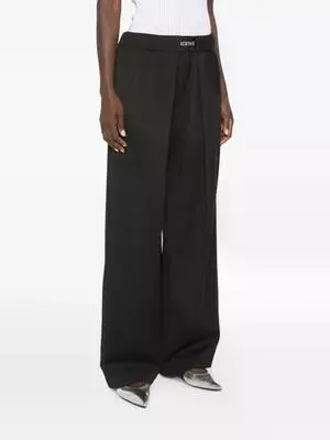 Loewe Logo Patch Pleated Trousers