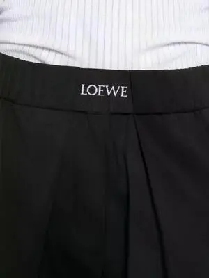 Loewe Logo Patch Pleated Trousers