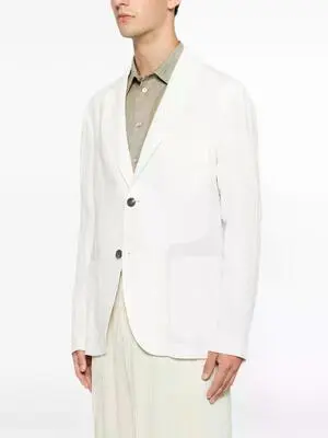 Emporio Armani Long-sleeve Buttoned Blazer - Neutrals