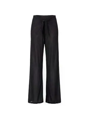 NICHOLAS Tidal Wide-leg Trousers - Black