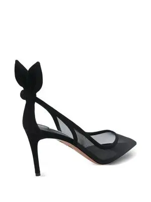 AQUAZZURA Bow Tie Mesh Pumps