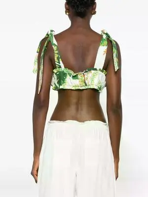 Farm Rio Tropical Print Crop Top