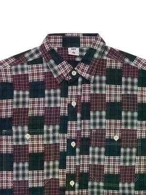 Edwin Work Patterned Button-down Cotton Shirt