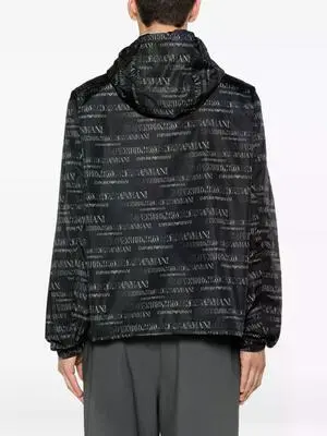 Emporio Armani Logo Pattern Reversible Jacket
