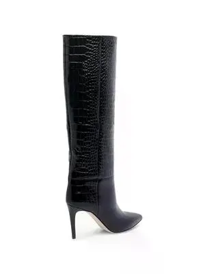 Paris Texas Croc-effect Patent Leather Boots