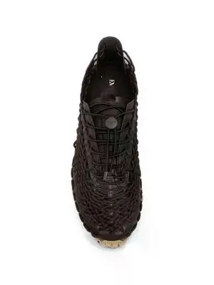 Emporio Armani Woven Toggle-fastening Sneakers