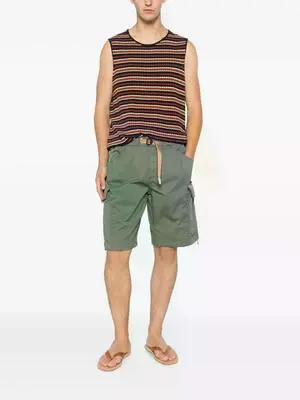 WHITE SAND Belted Cargo Shorts