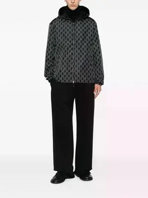Emporio Armani Monogram Print Reversible Jacket