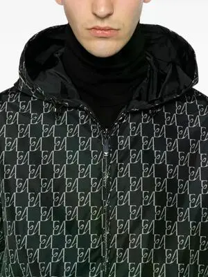 Emporio Armani Monogram Print Reversible Jacket