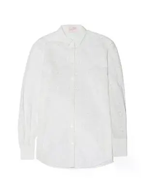 MC2 SAINT BARTH Brigitte Broderie Anglaise Shirt - White