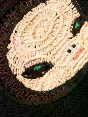 Stella McCartney Nara Crochet Detail Midi Dress