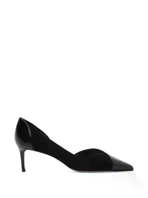 ALEXANDRE BIRMAN Patricia Panelled Pointed-toe Pumps - Black