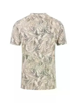 Armani Exchange Leaf-print Logo T-shirt