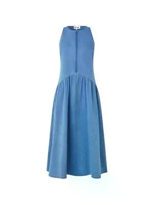 Baum Und Pferdgarten Almina Denim Maxi Dress