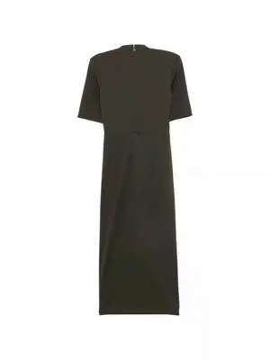 ROTATE BY BIRGER CHRISTENSEN Short-sleeve High-neck Midi Dress