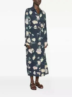 Erdem Floral Print Midi Dress