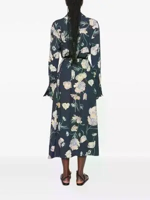 Erdem Floral Print Midi Dress